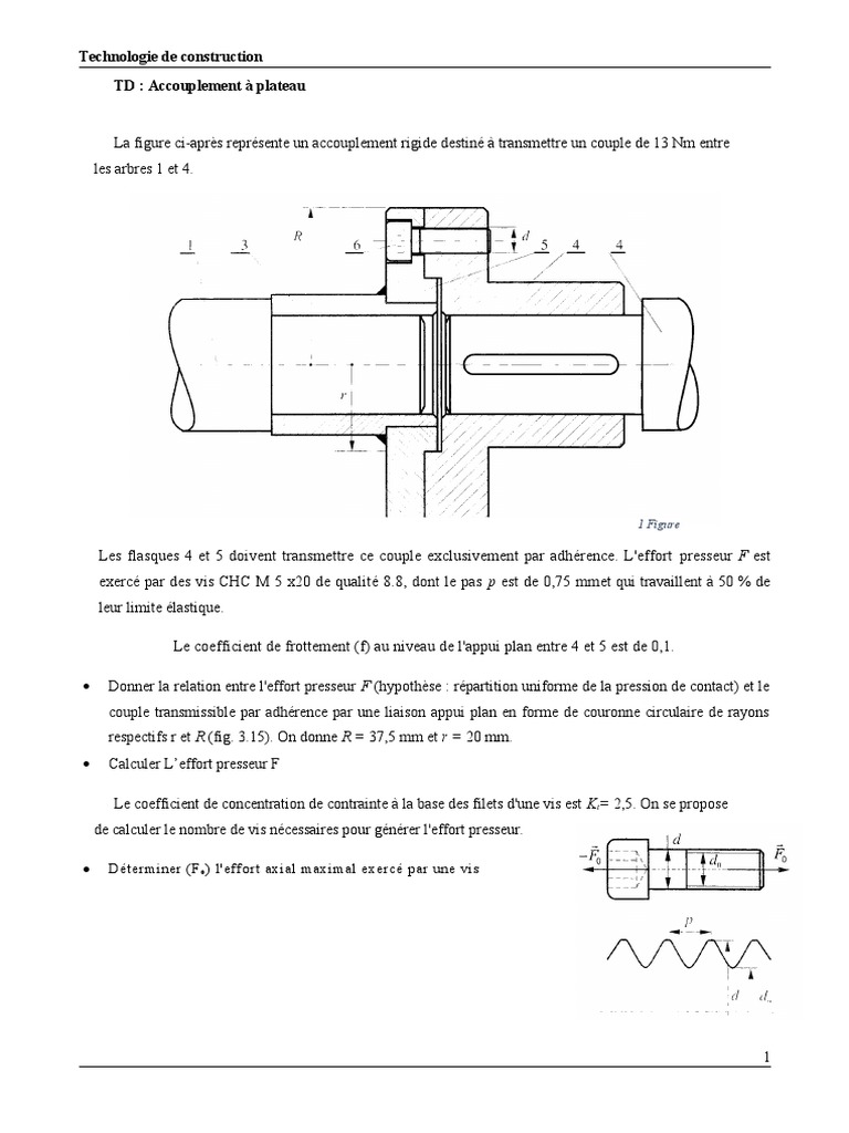 TD Calcul Accouplement | PDF
