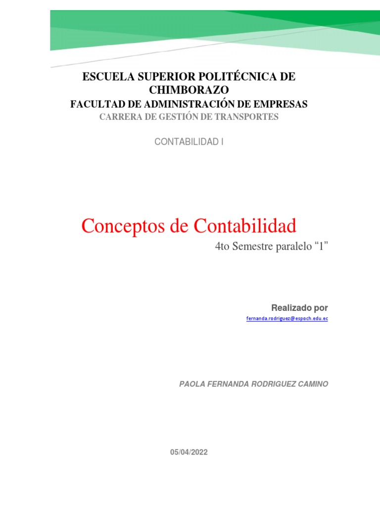 Rodriguez Fernanda - Conceptos de Contabilidad | PDF | Contabilidad | Business