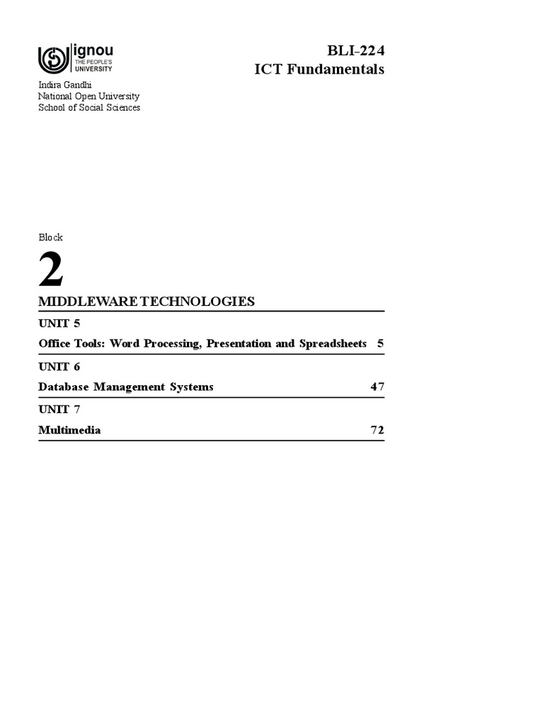 BLIS Eng - BLI 224 - Block-2 | PDF | Hyperlink | Application Software