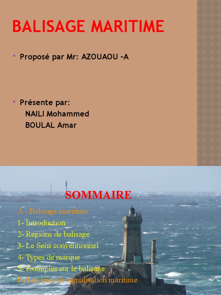 BALISAGE MARITIME ET Feux Navigation | PDF | Bâbord et tribord ...