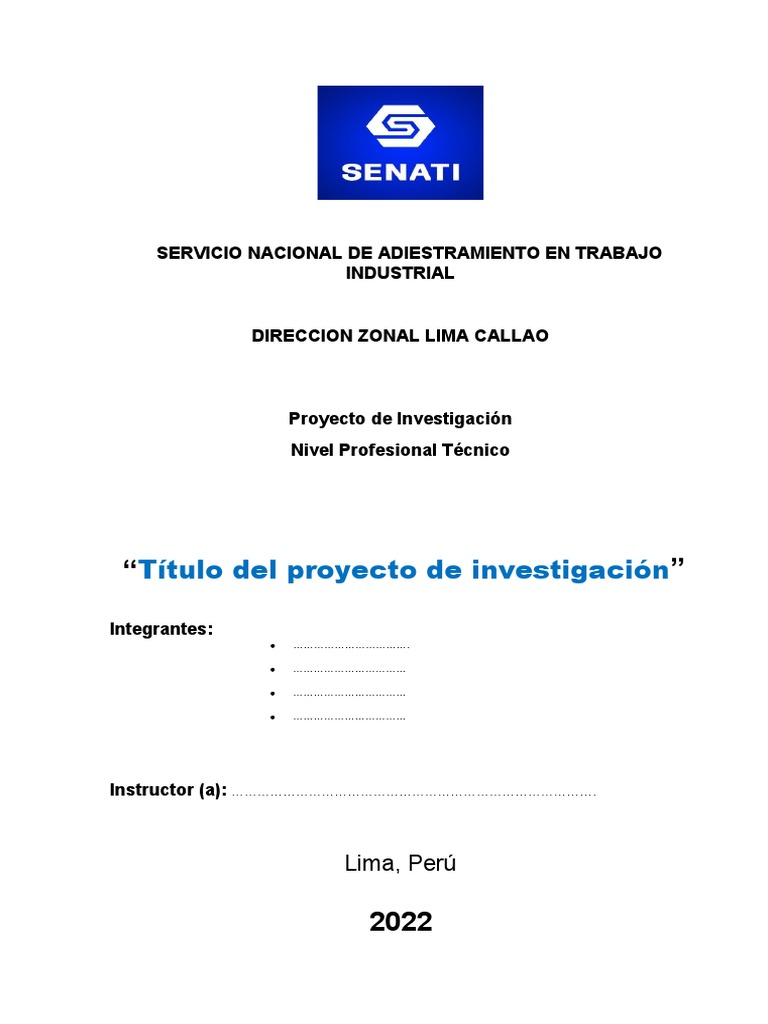 CARATULA e INDICE-Trabajo de Investigación | PDF