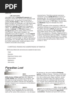 Paradise Lost Reading Guide | PDF | Adam And Eve | Paradise Lost