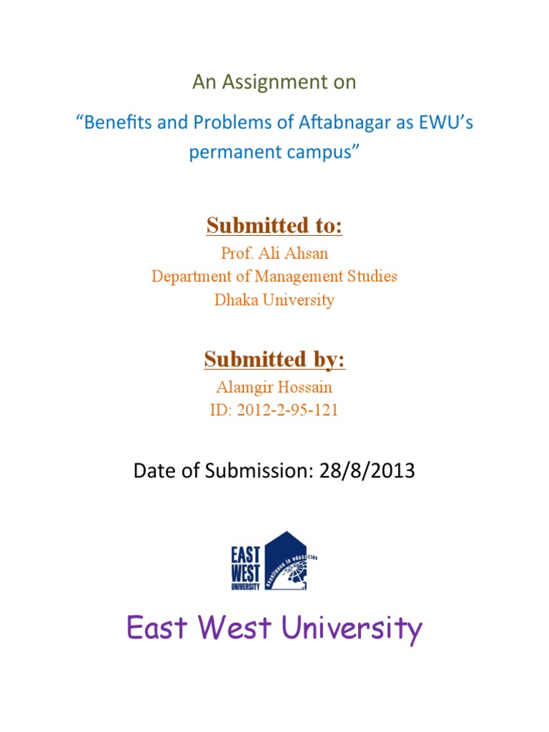 Assignment On EWU | PDF | Computing