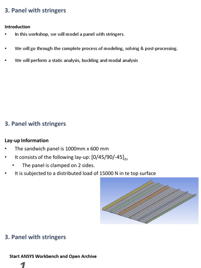 Panel With Stringers | PDF