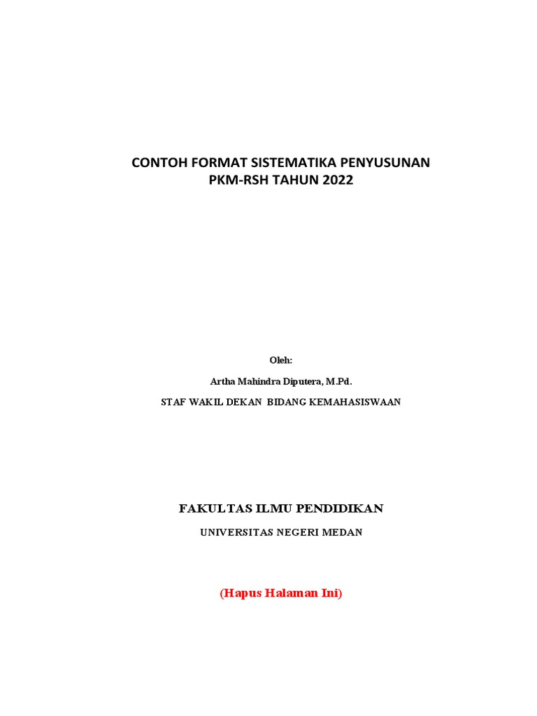 Format PKM RSH | PDF