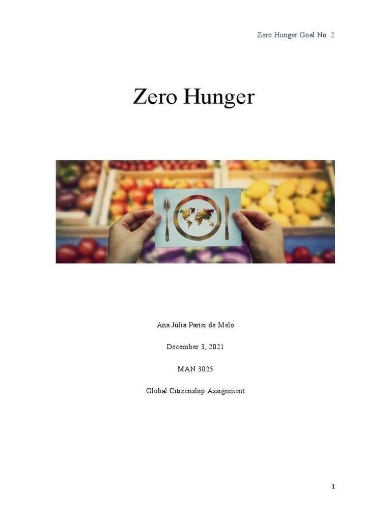 Global Citizenship Assignment | PDF | Malnutrition | Hunger