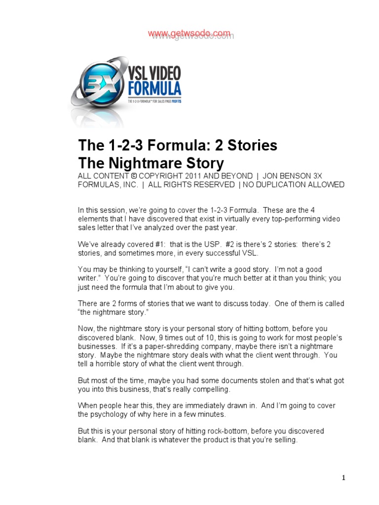 03 Nightmare Story Tutorial | PDF | Feeling | Cognitive Science