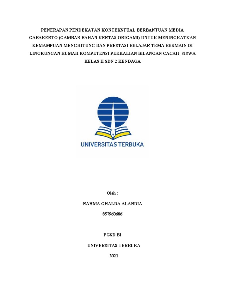 Tugas Tt1 PTK - Rahma Ghalda Alandia - 857960686 | PDF