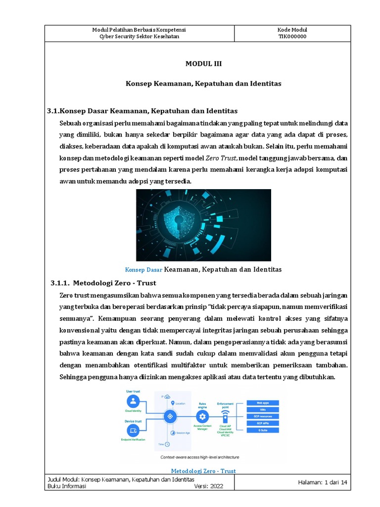 Modul 3 - Basic Cyber Security Untuk Sektor Kesehatan | PDF