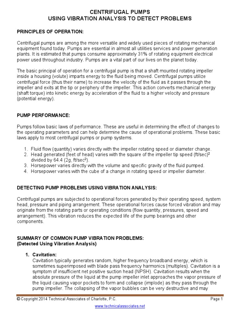 Vibration Analysis of Pump | PDF | Pump | Bearing (Mechanical)