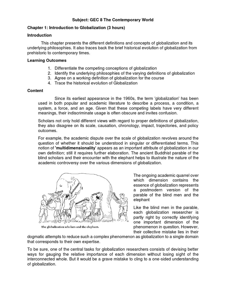 TCW Module 1 The Contemporary World | PDF | Globalization | Empire