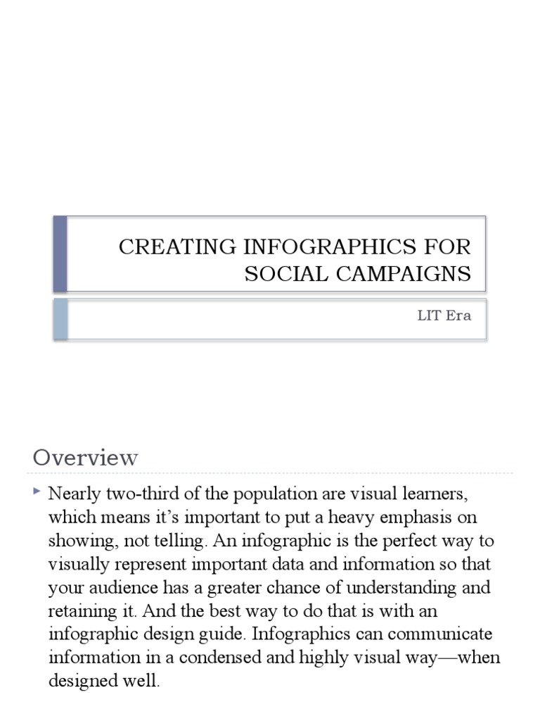 Infographic Design for Social Campaigns | PDF | Infographics ...