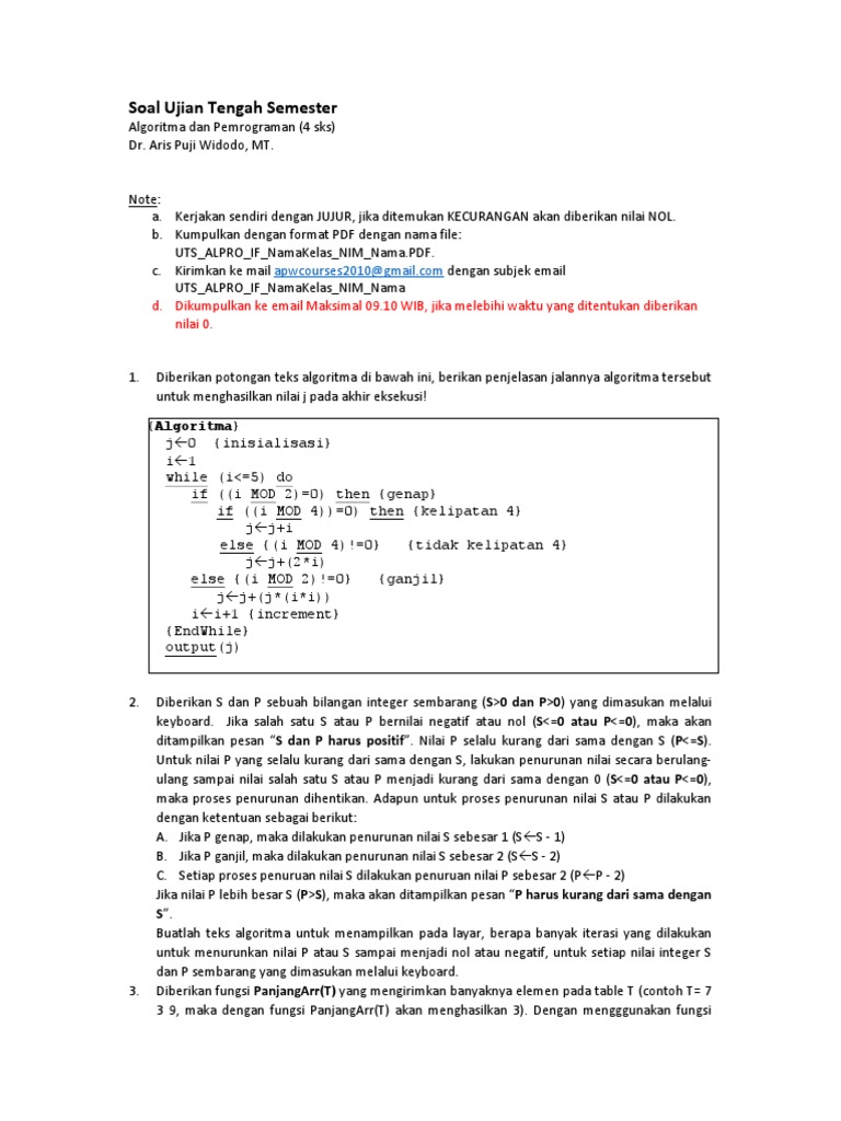 Uts If Alpro 22 | PDF