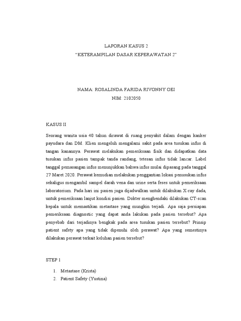 Laporan Kasus 2 | PDF | Kesehatan Holistik | Sains & Matematika