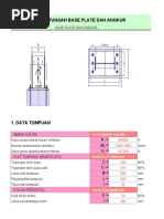 Perhitungan Base Plate Dan Angkur | PDF