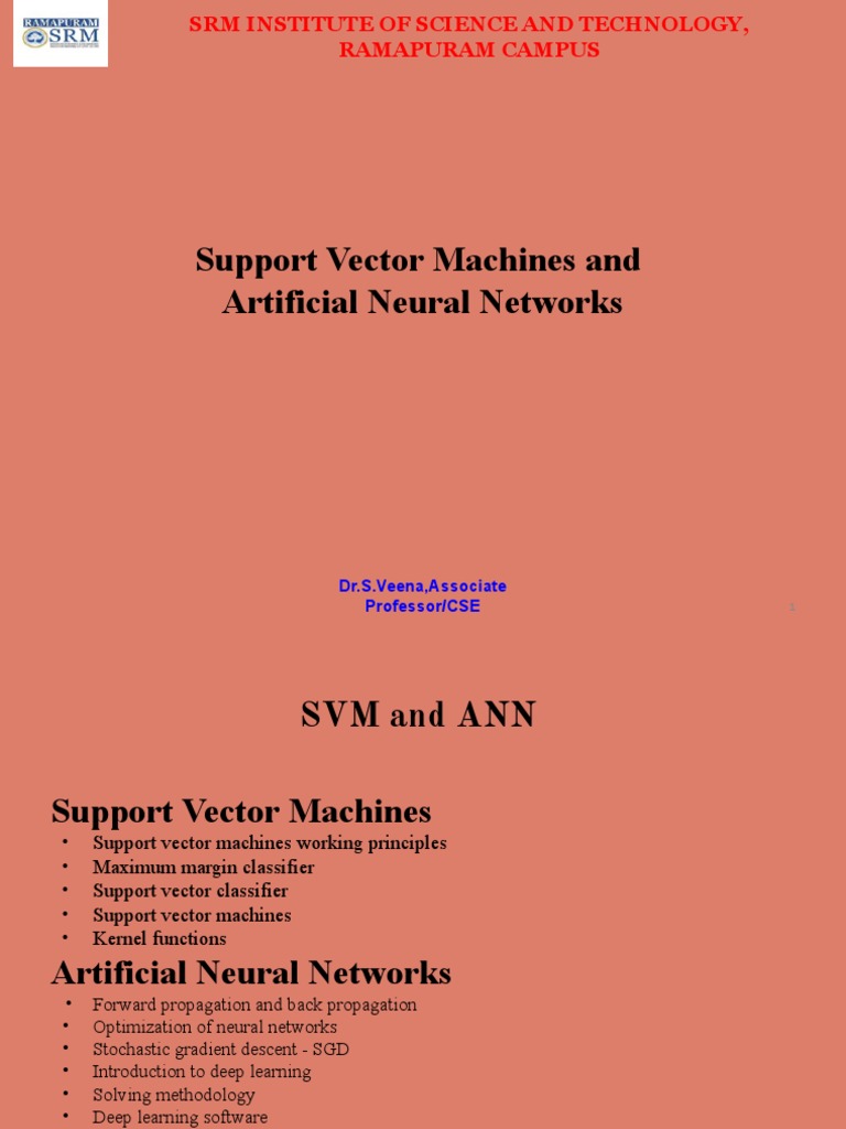SVM and ANN | PDF | Artificial Neural Network | Deep Learning