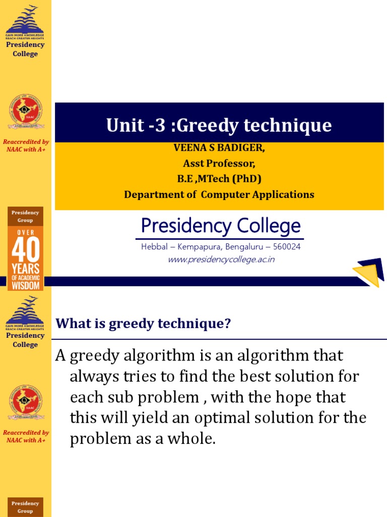Greedy Technique General Method | PDF | Mathematical Optimization | Algorithms