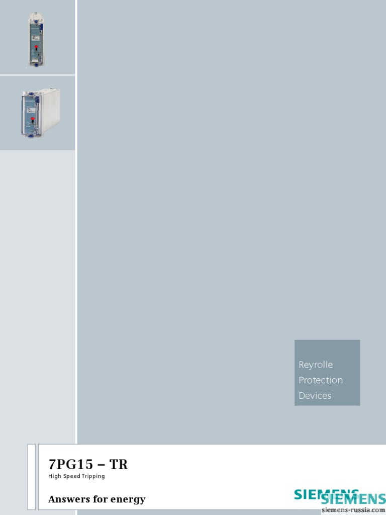 7PG15 - TR Technical Manual | PDF