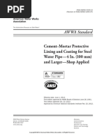 AWWA C600 1999 Installation of Ductile | PDF | Pipe (Fluid Conveyance ...