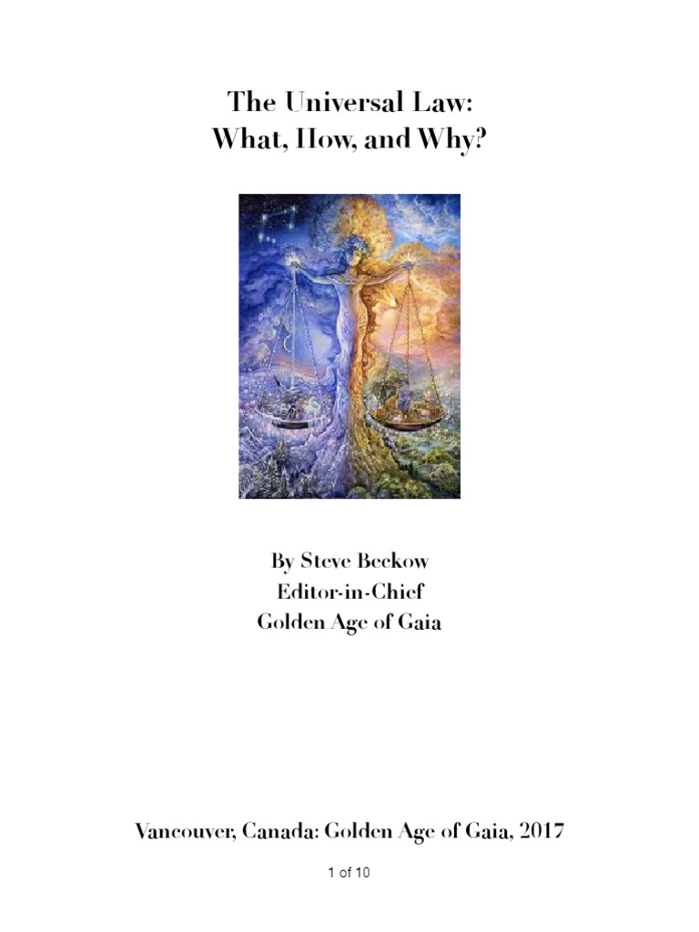 Universal Law What How and Why | PDF