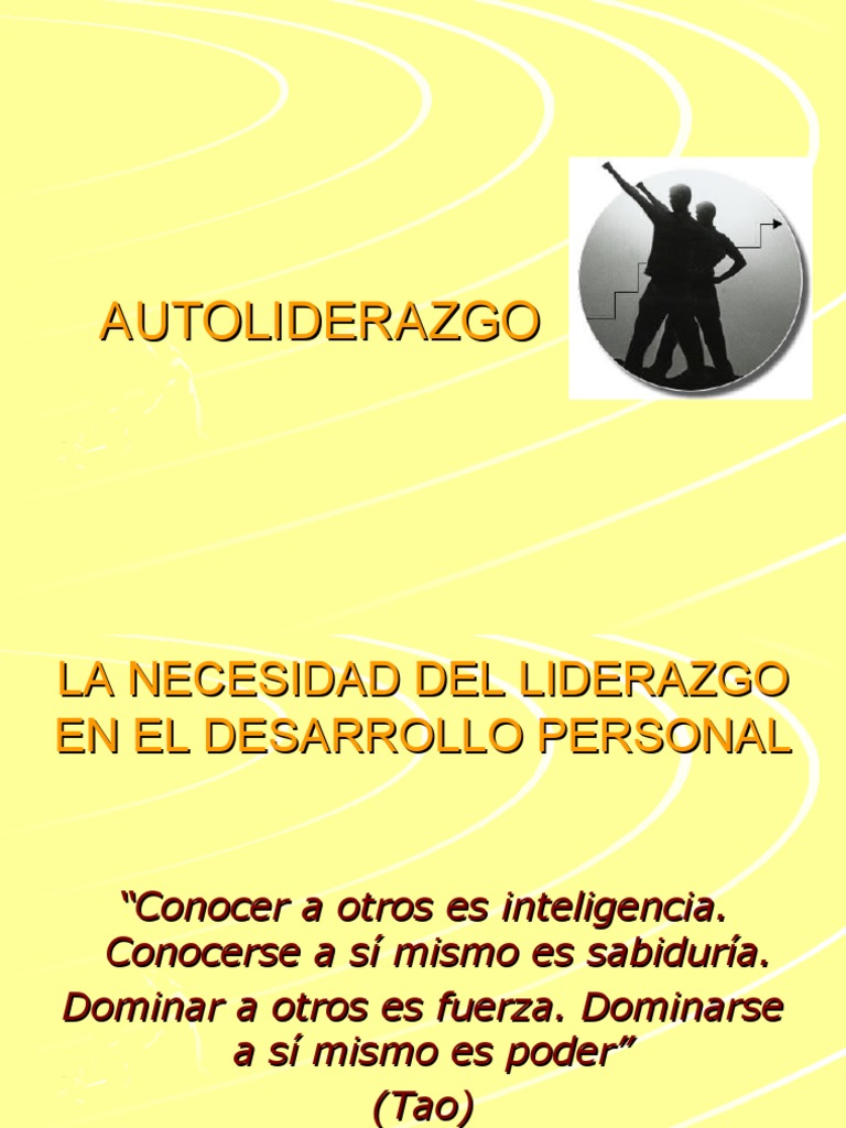 Autoliderazgo | PDF | Desarrollo personal | Cognición