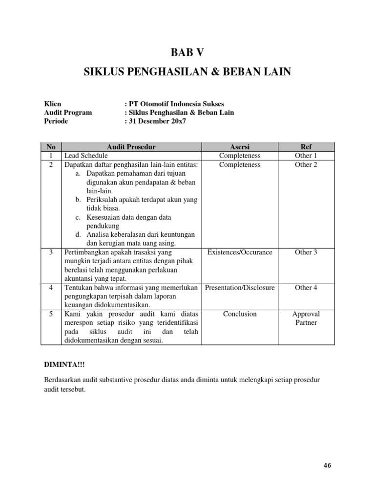 TM 6 Workshop Audit | PDF
