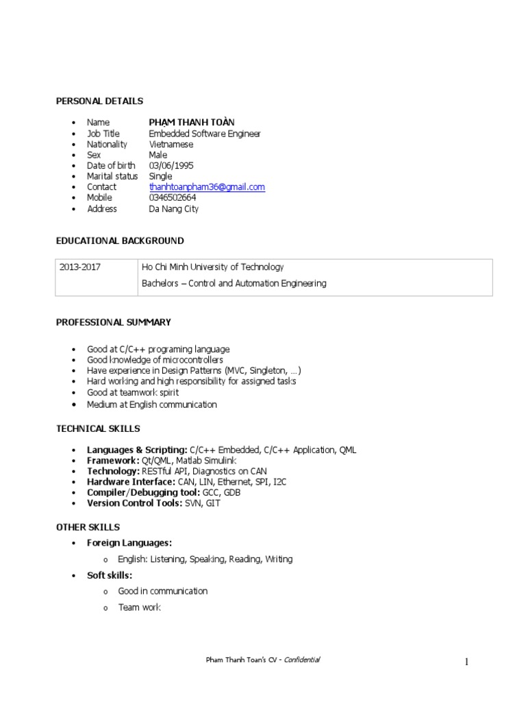 Last CV | PDF