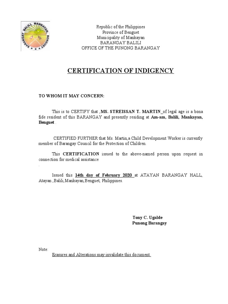 Certification of BCPC 2020 | PDF | Wellness