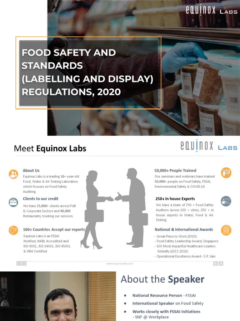 Labelling and Display Regulations, 2020 | PDF | Wellness