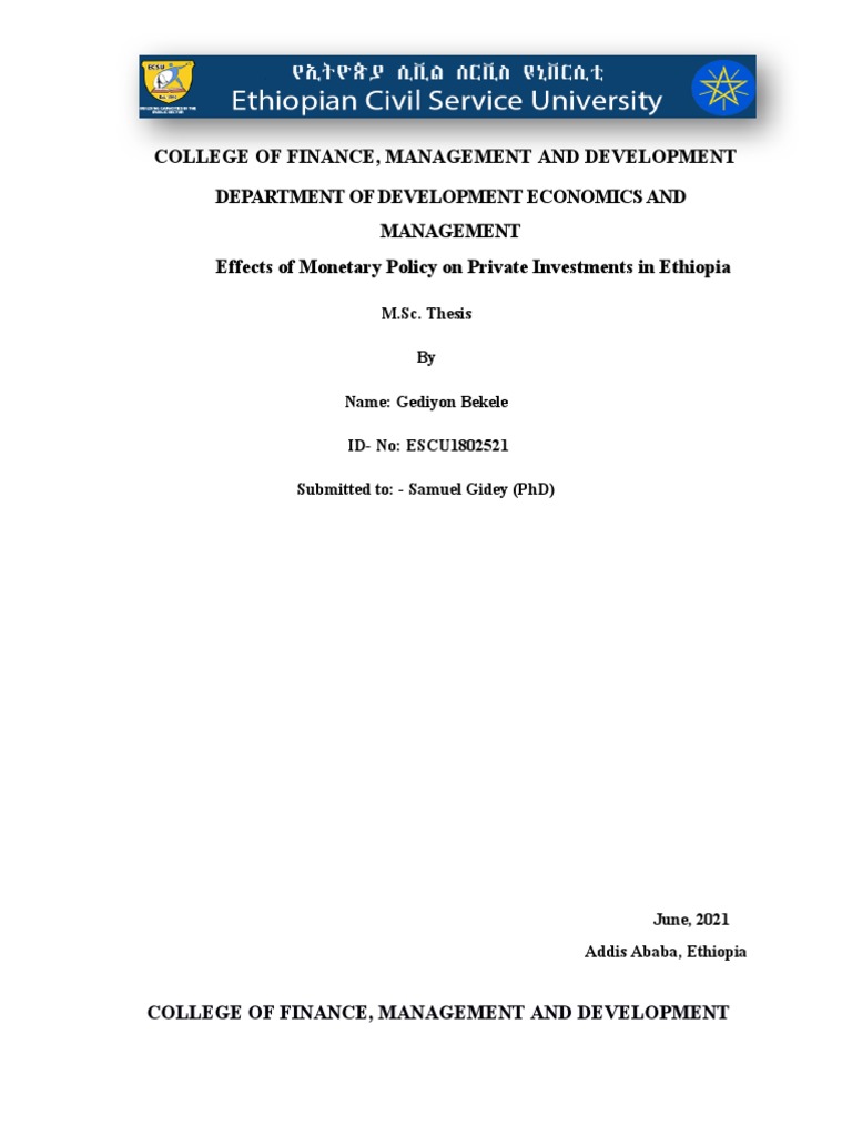 MSC Thesis | PDF