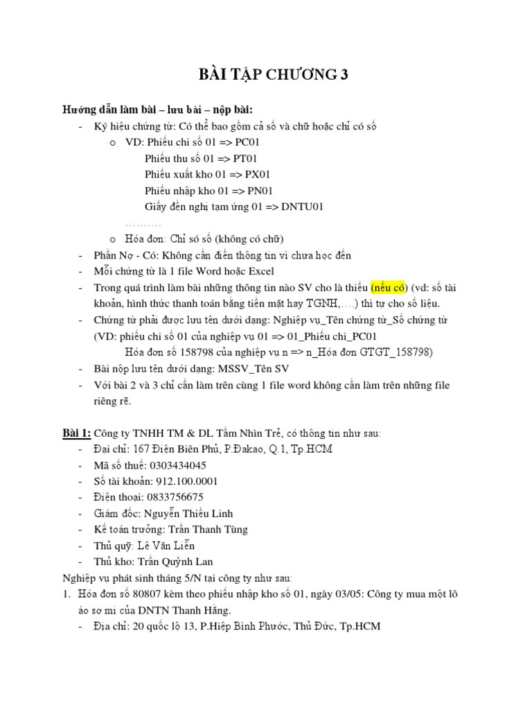 Bài tập NLKT - C3 | PDF