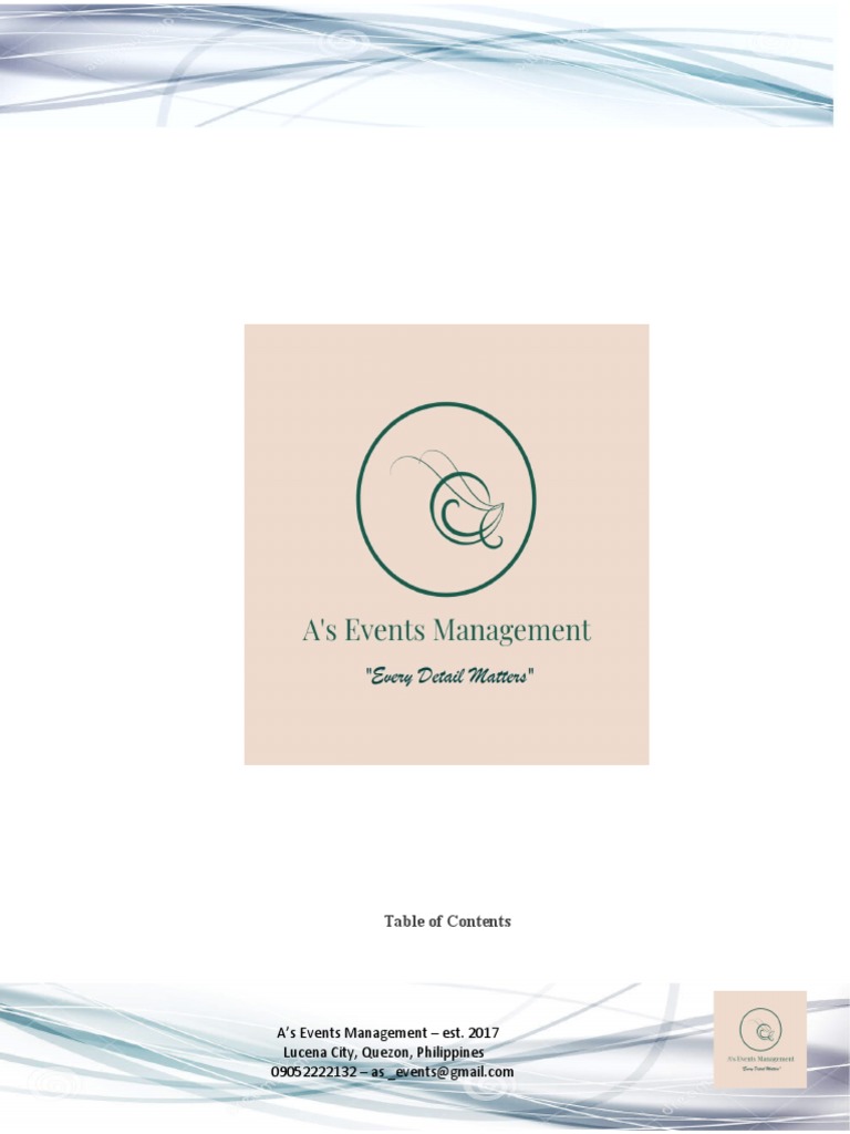 6 A's of Event Planning Overview | PDF
