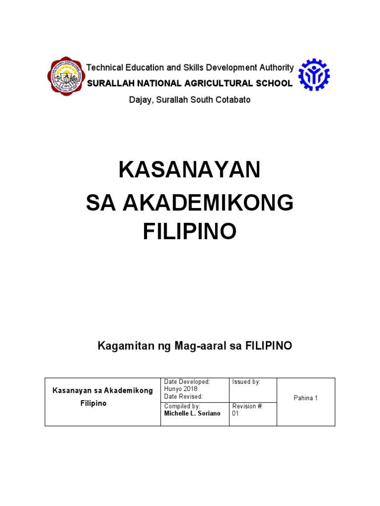 Komunikasyon Sa Akademikong Filipino | PDF