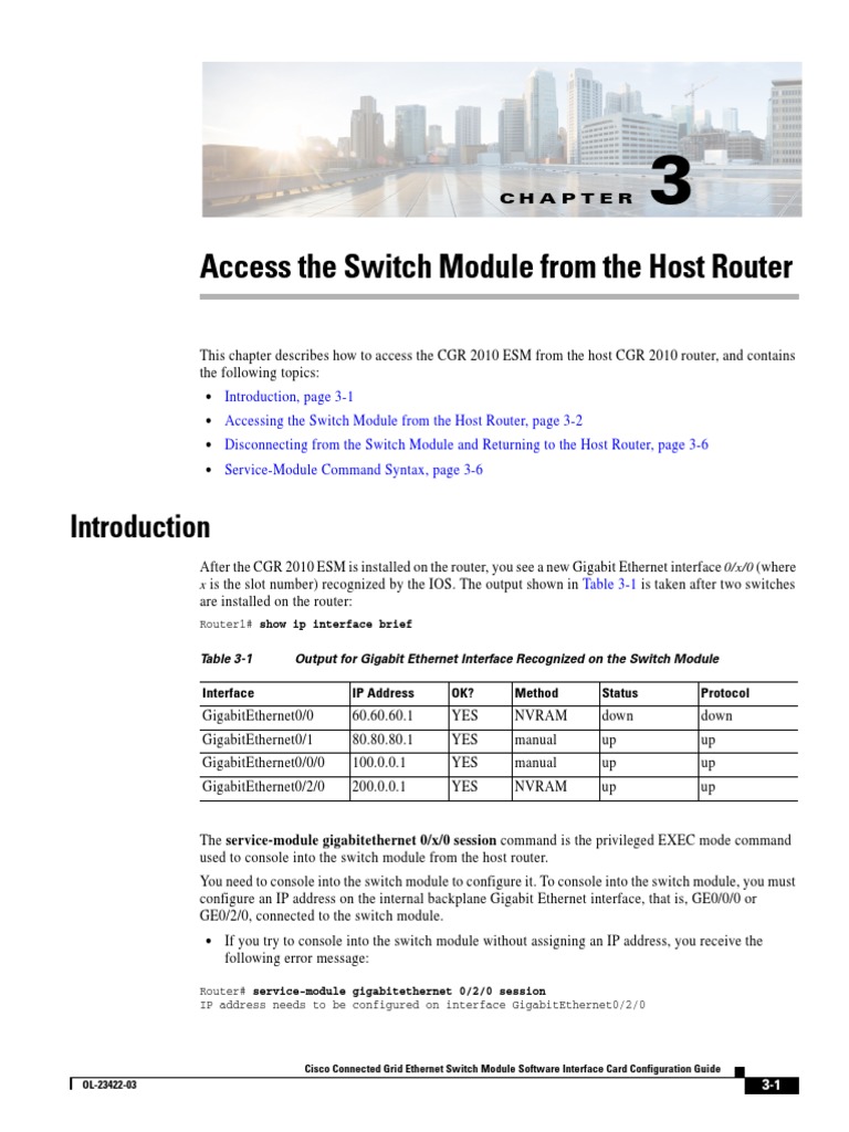 Access Module | PDF | Command Line Interface | Router (Computing)