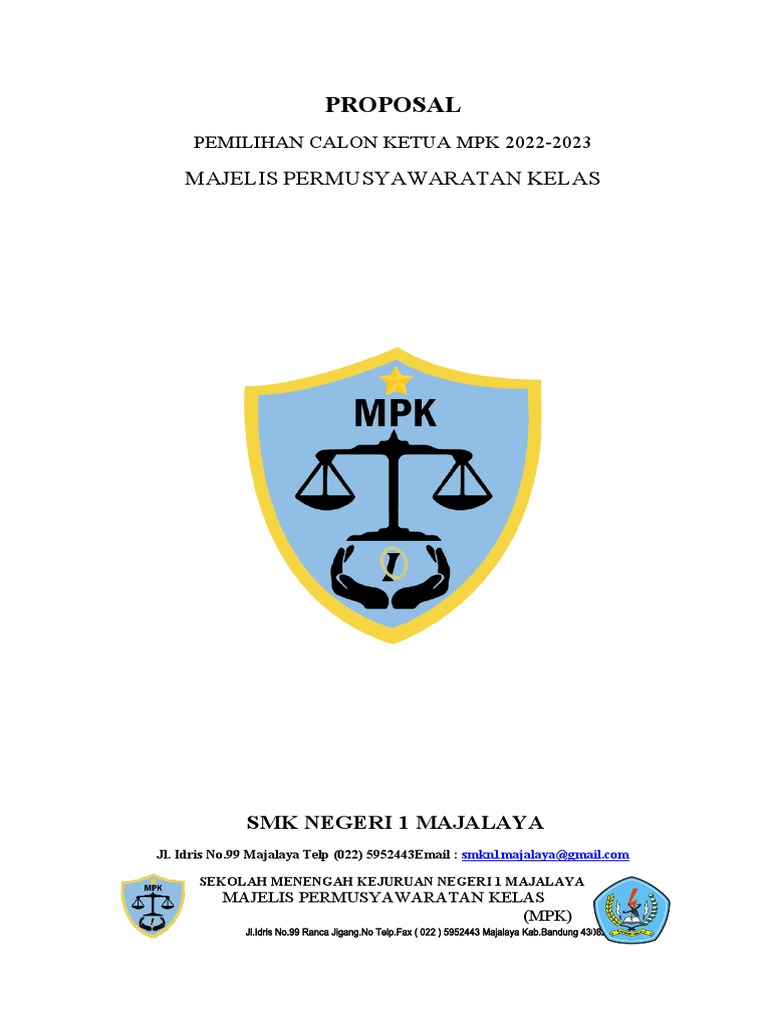 Proposal Pemilihan Ketua MPK | PDF