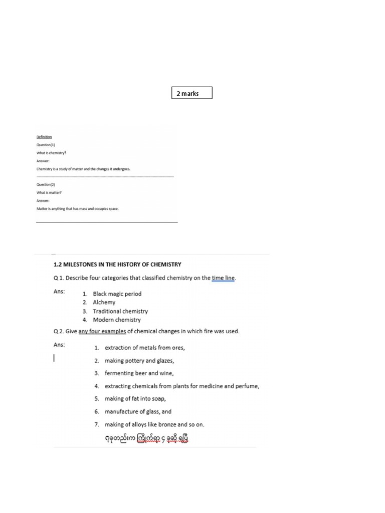 Chapter 1 (Short and Long Questions and Answers) | PDF | Science ...