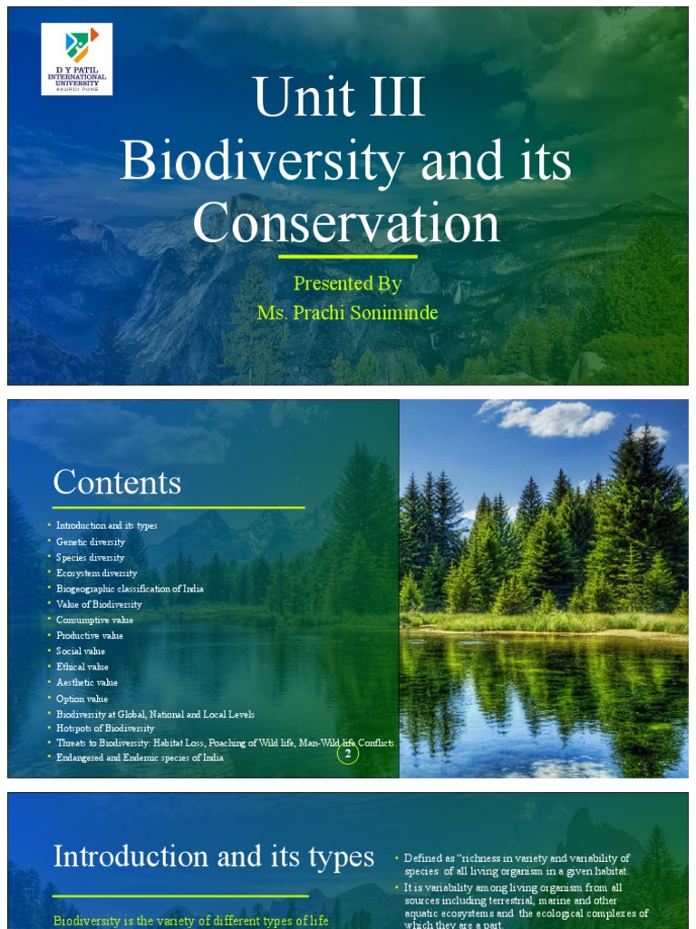Biodiversity and Conservation | PDF | Biodiversity | Conservation Biology