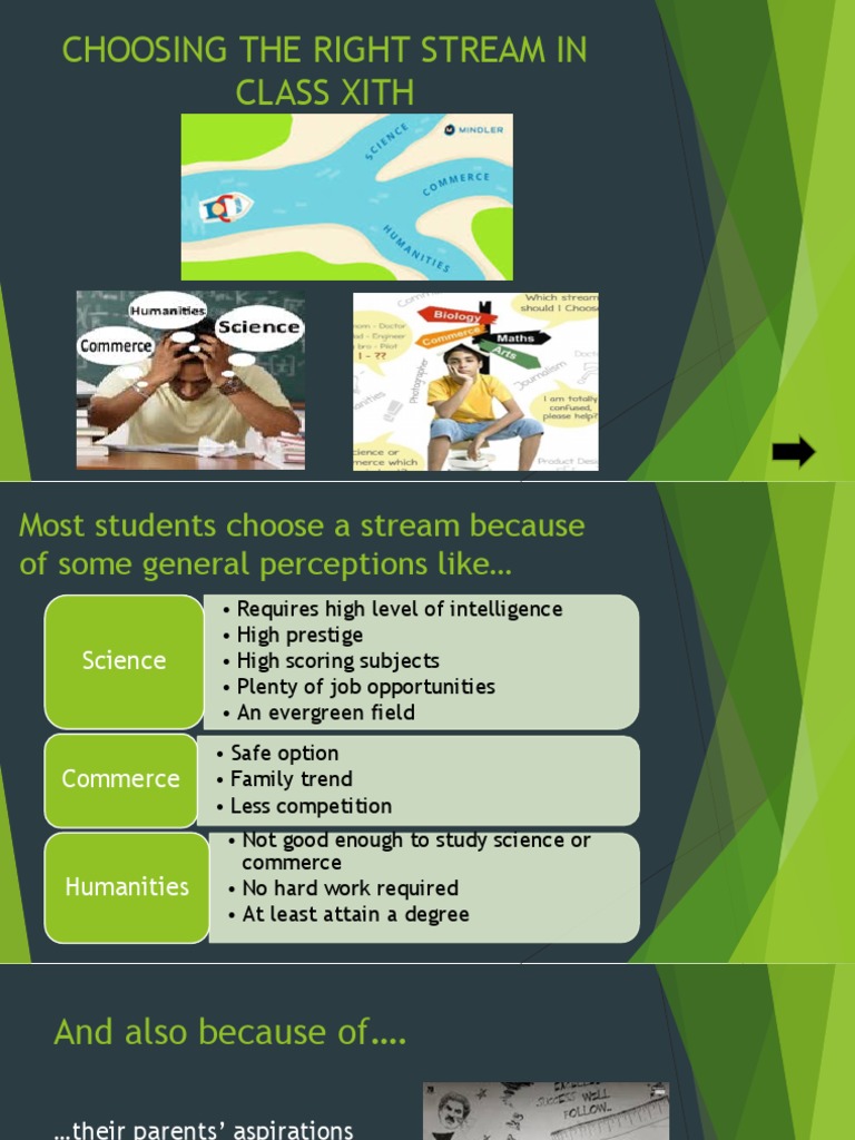 Stream Selection Guidance After 10th | PDF | Science | Cognition