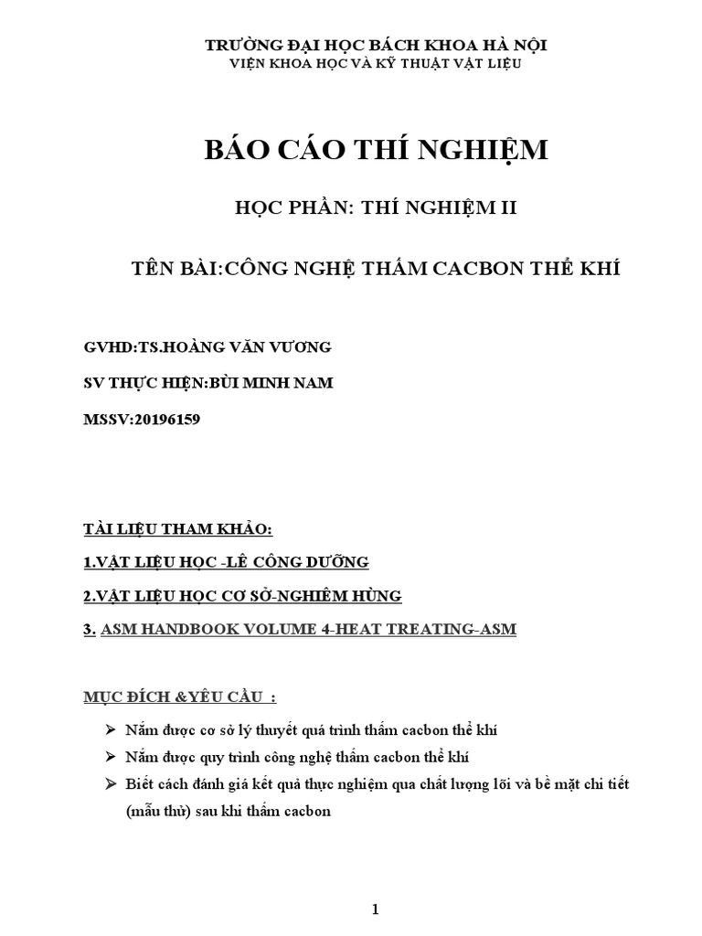 Mau Bao Cao Thi Nghiem | PDF