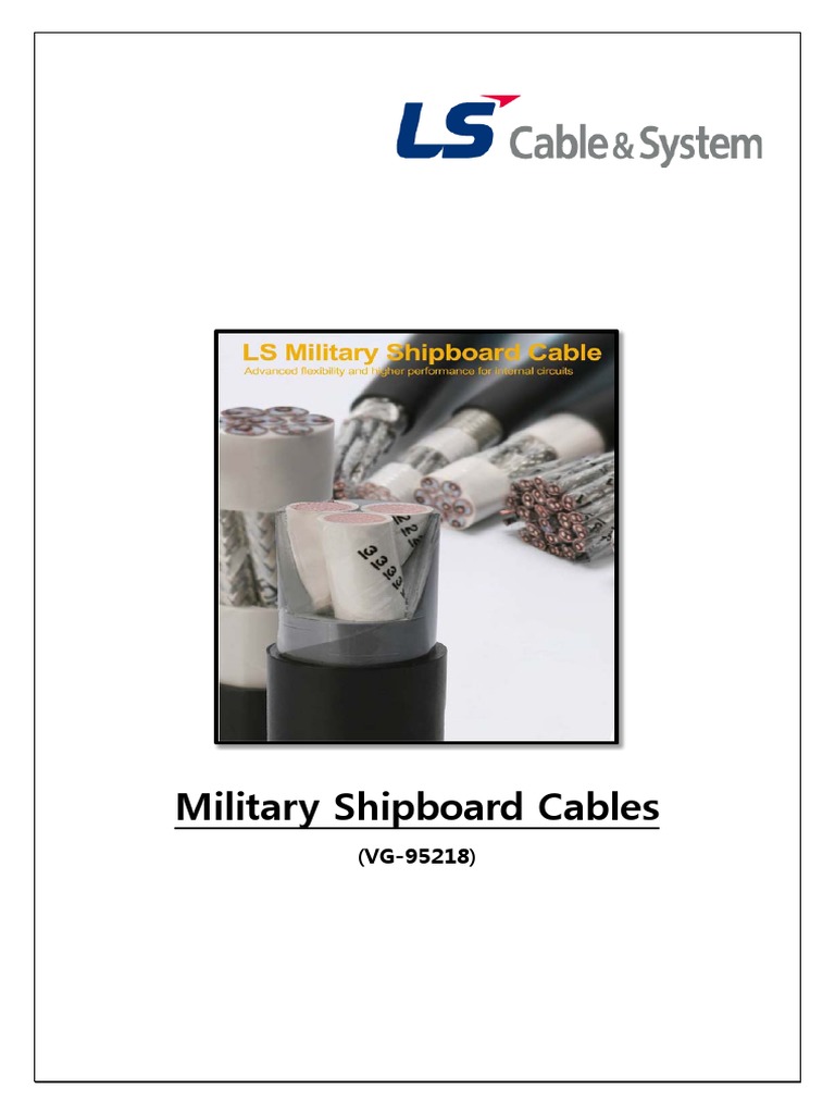 LS Cables VG95218 Catalog | PDF