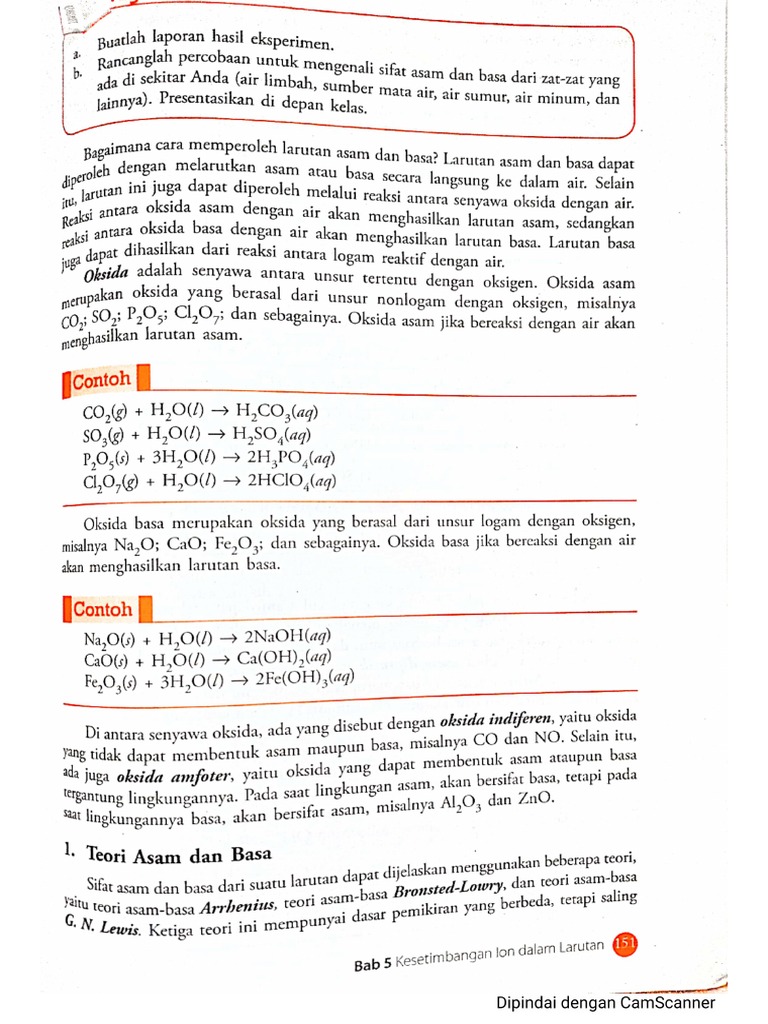 Asam Basa Kelas XI Buku Paket | PDF