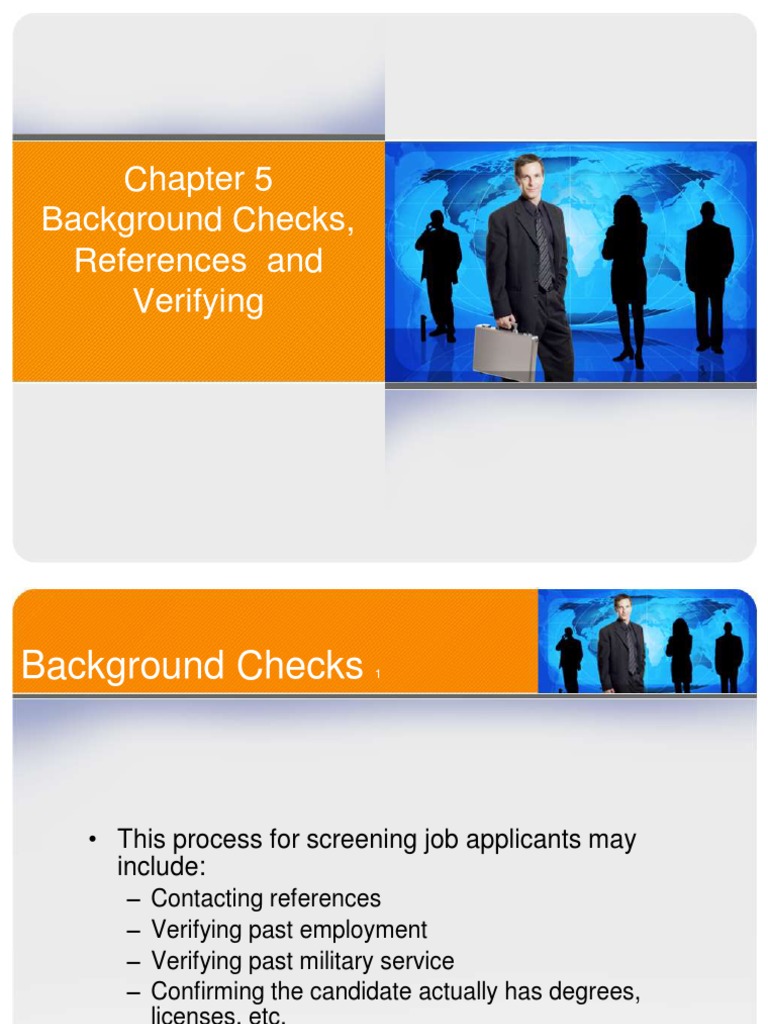 Background Investigation & Reference Check | PDF | Defamation ...