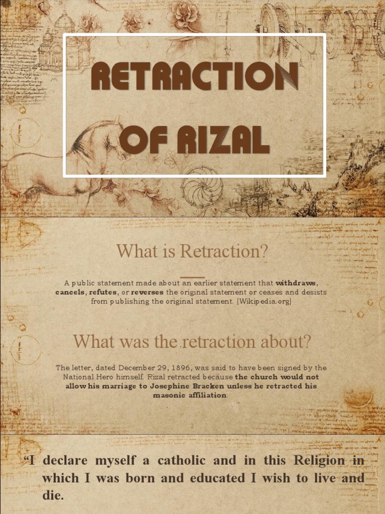 Retraction of Rizal | PDF