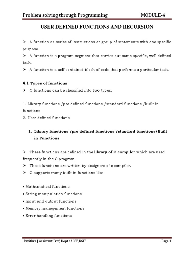 Module-4 Notes | PDF | Parameter (Computer Programming) | Subroutine