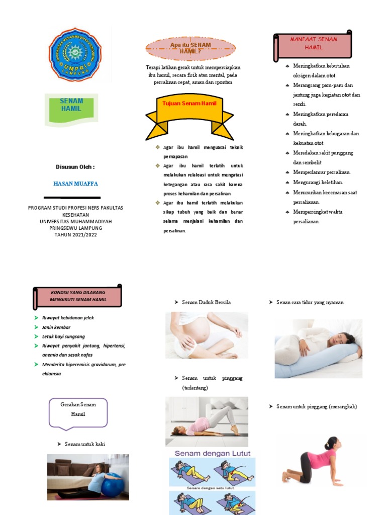 Leaflet Senam Hamil | PDF