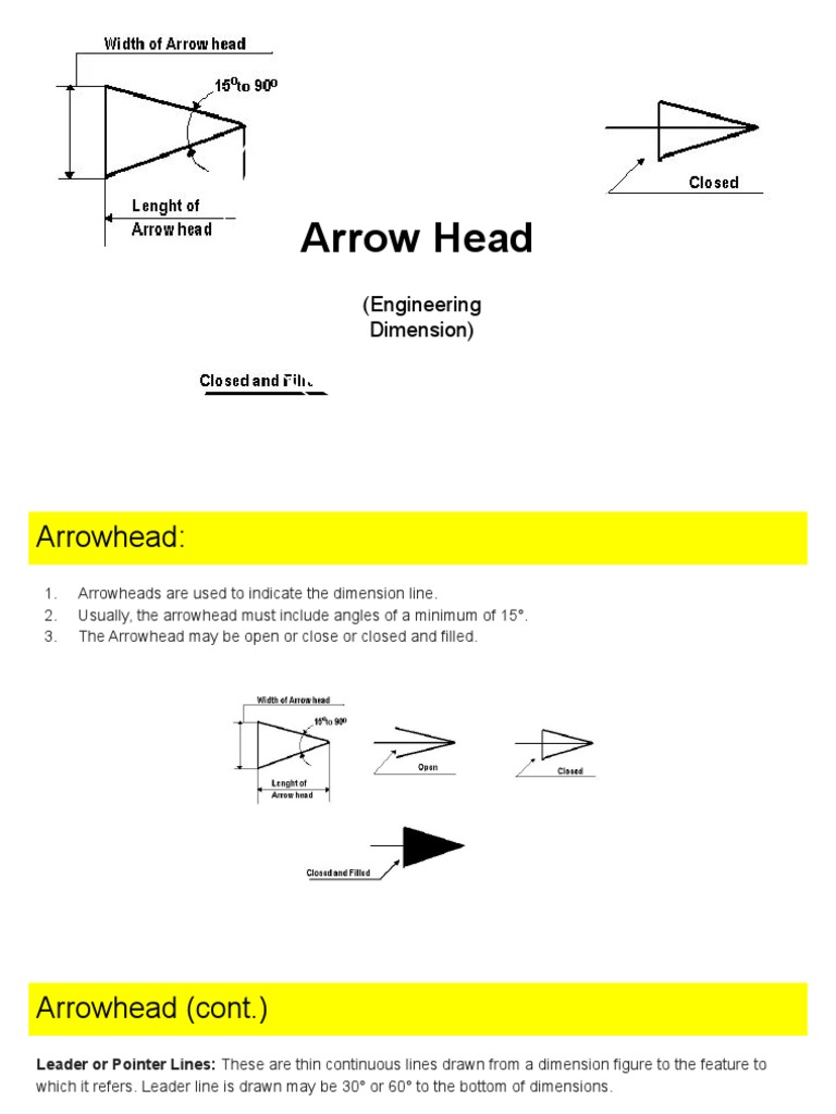 Arrow Head: (Engineering Dimension) | PDF