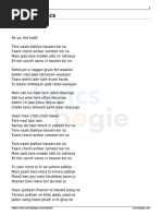 Ae Watan Lyrics Overview | PDF | Art | Religion & Spirituality