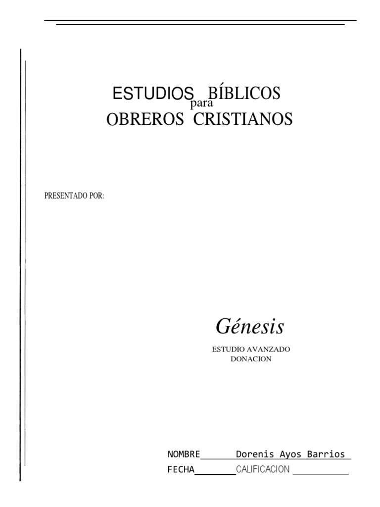 Cuestionario Genesis Dorenis Ayos Barrios | PDF | Jacob | Abrahán