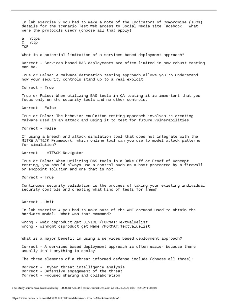 Foundations of Breach Attack Simulation | PDF | Computers | Technology ...