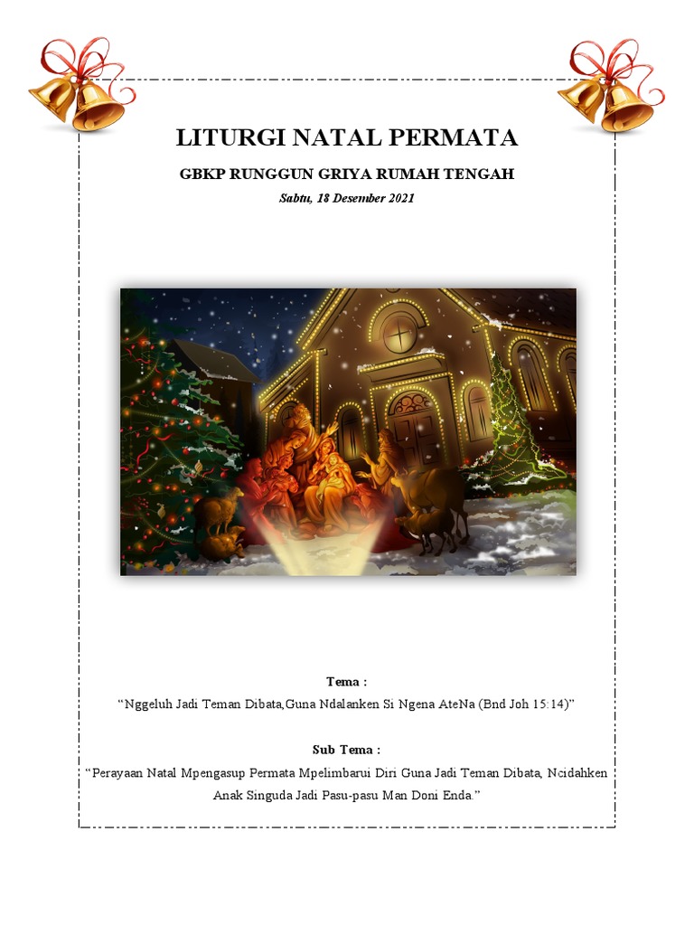 Liturgi Natal Permata GBKP GRT | PDF